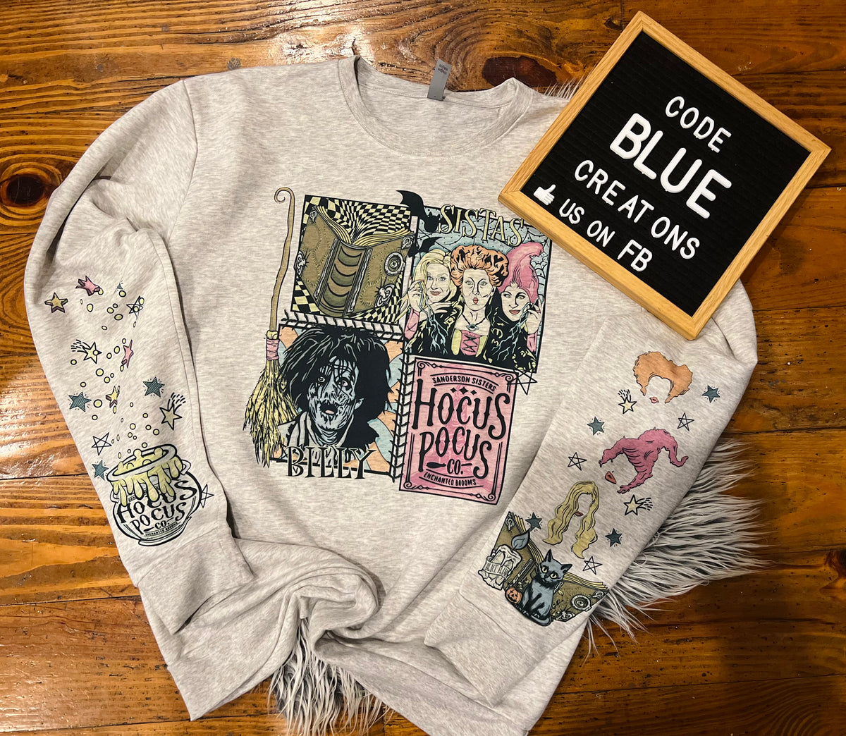 Sista’s Halloween Crewneck – Code Blue Creations
